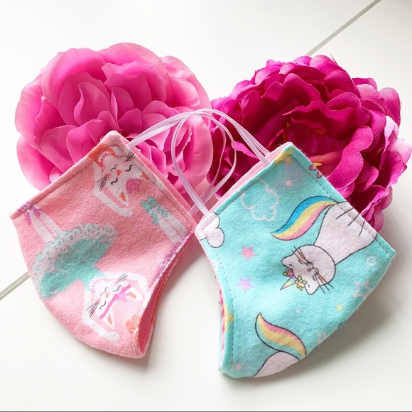 Accessories | 2pc Handmade Face Mask Girls | Poshmark
